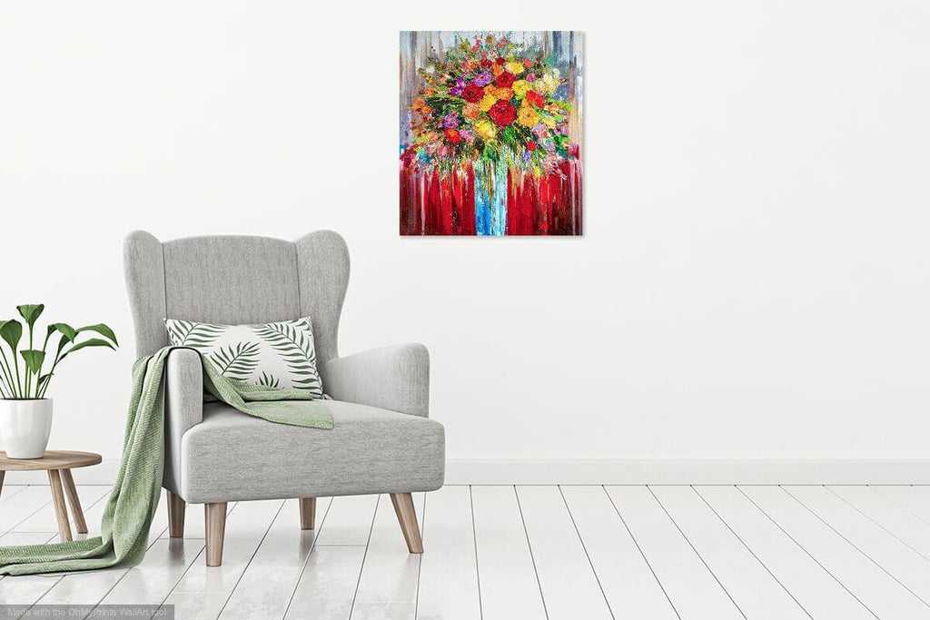 'Full Bloom' Hand Embellished Print on Canvas - Limited Edition